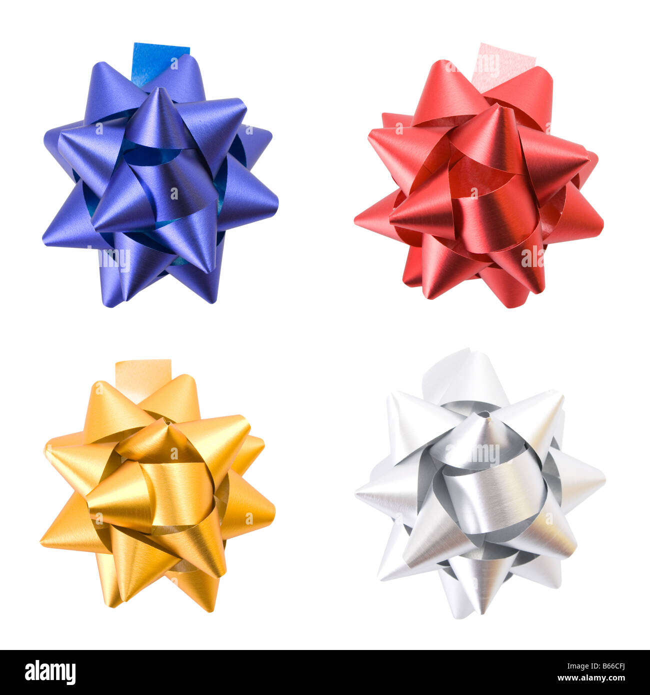 Collection of gift bows isolated on white background Stock Photo - Alamy