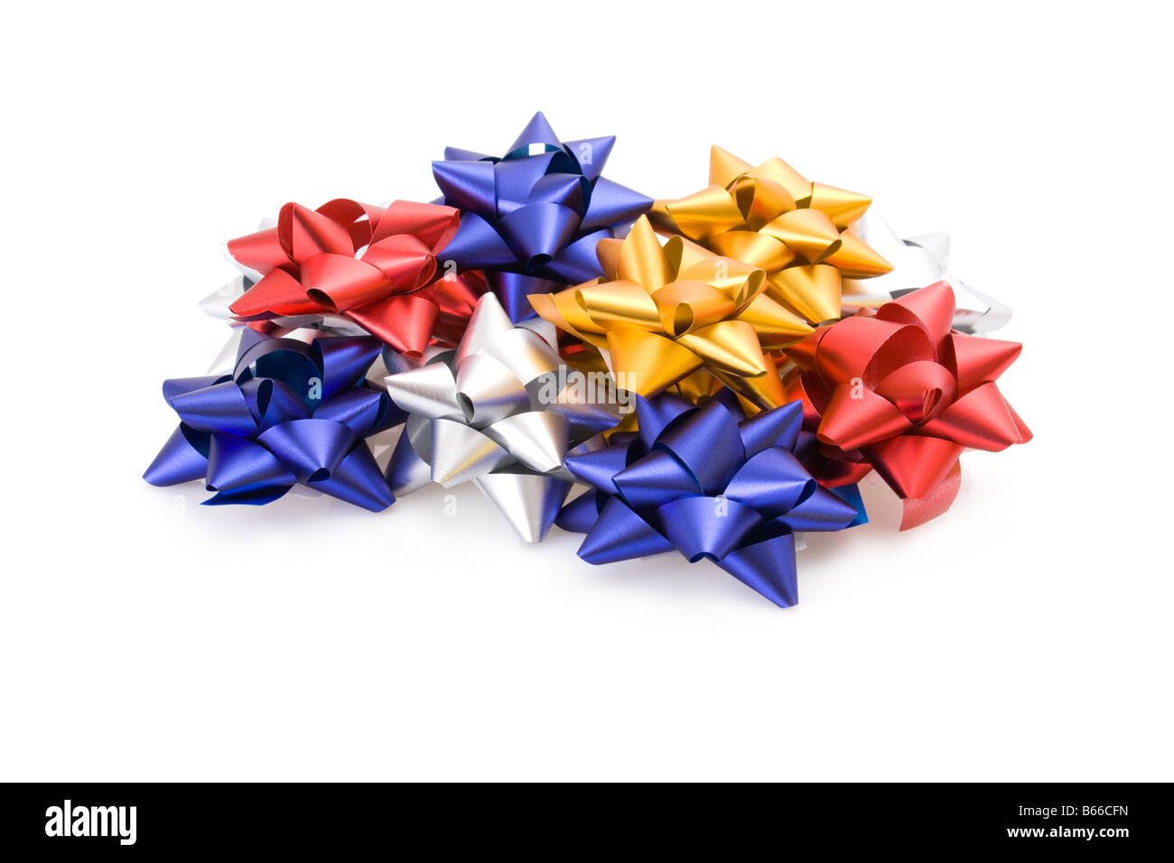 Collection of gift bows isolated on white background Stock Photo - Alamy