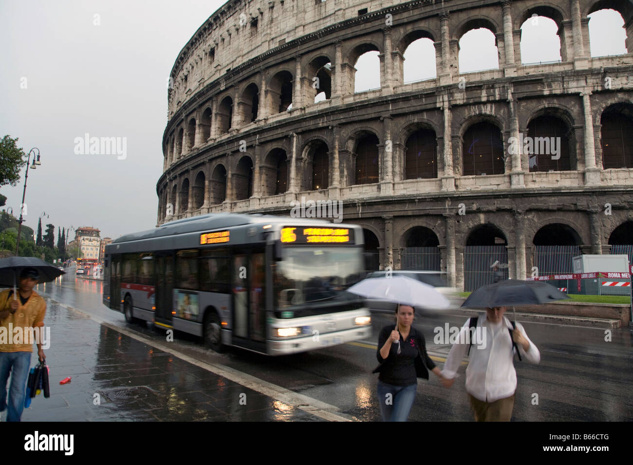 The Colosseum in rain Rome Italy Stock Photo - Alamy
