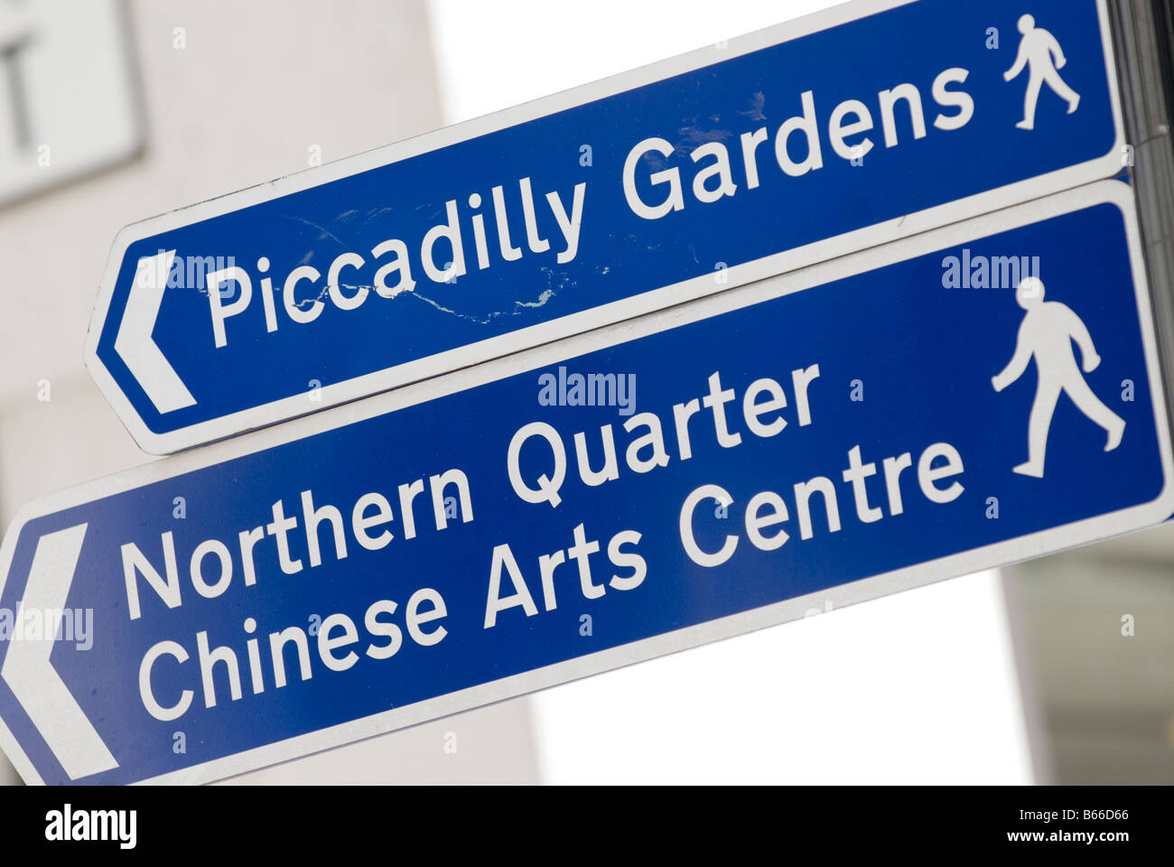 Manchester street sign Stock Photo - Alamy