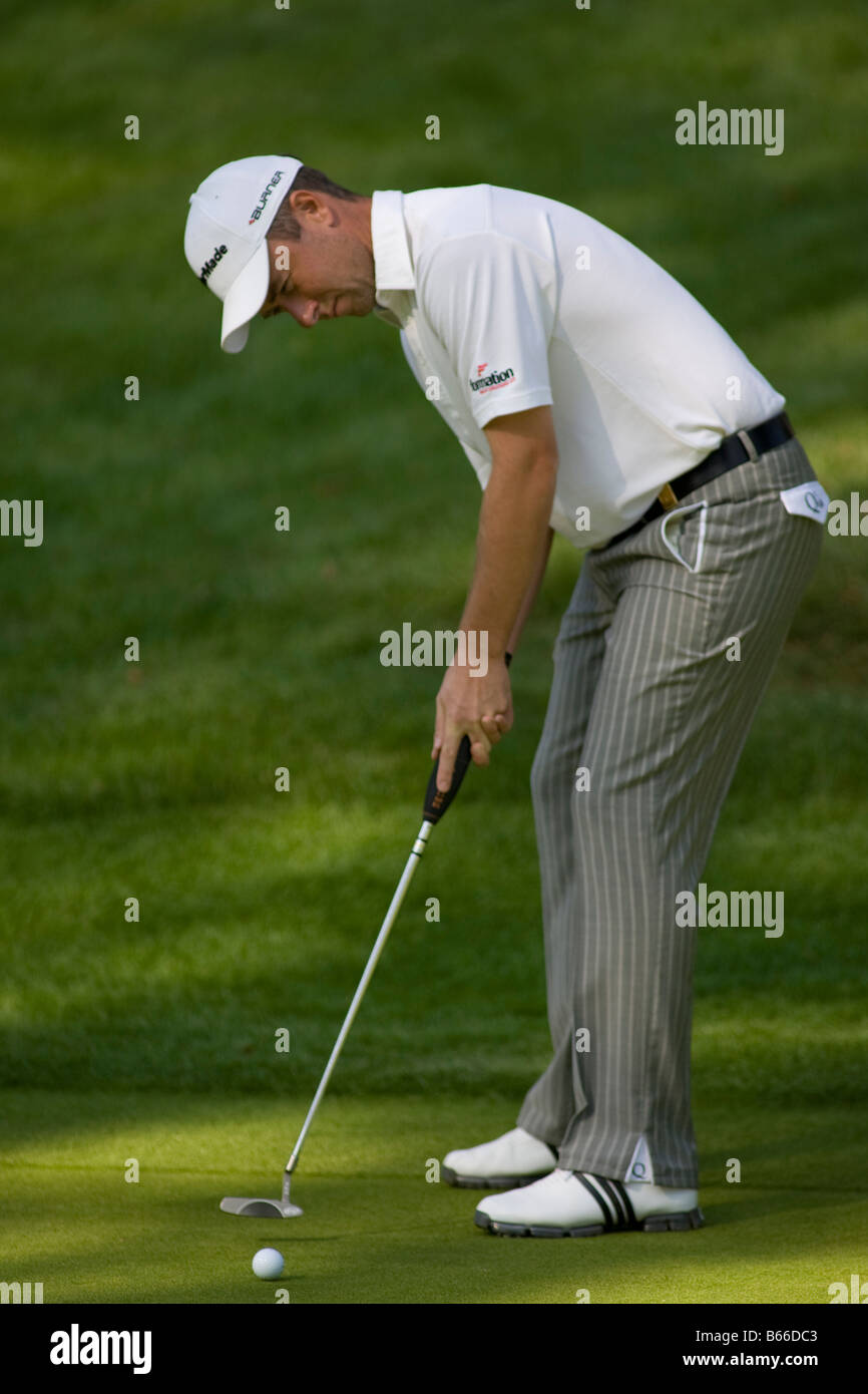THE BELFRY ENGLAND SEP 28 Mark FOSTER ENG competing in the British ...