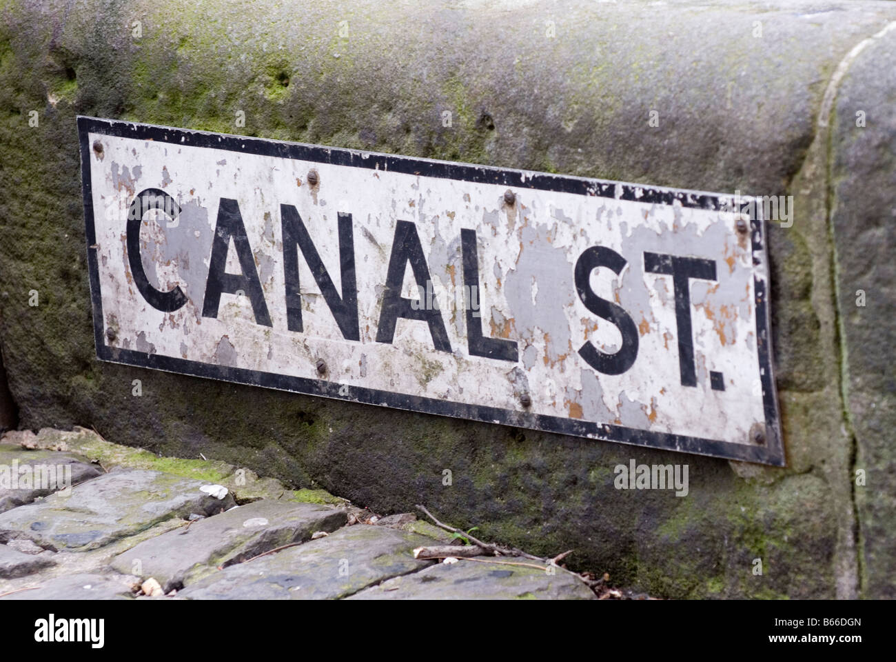 Canal Street road sign Stock Photo - Alamy