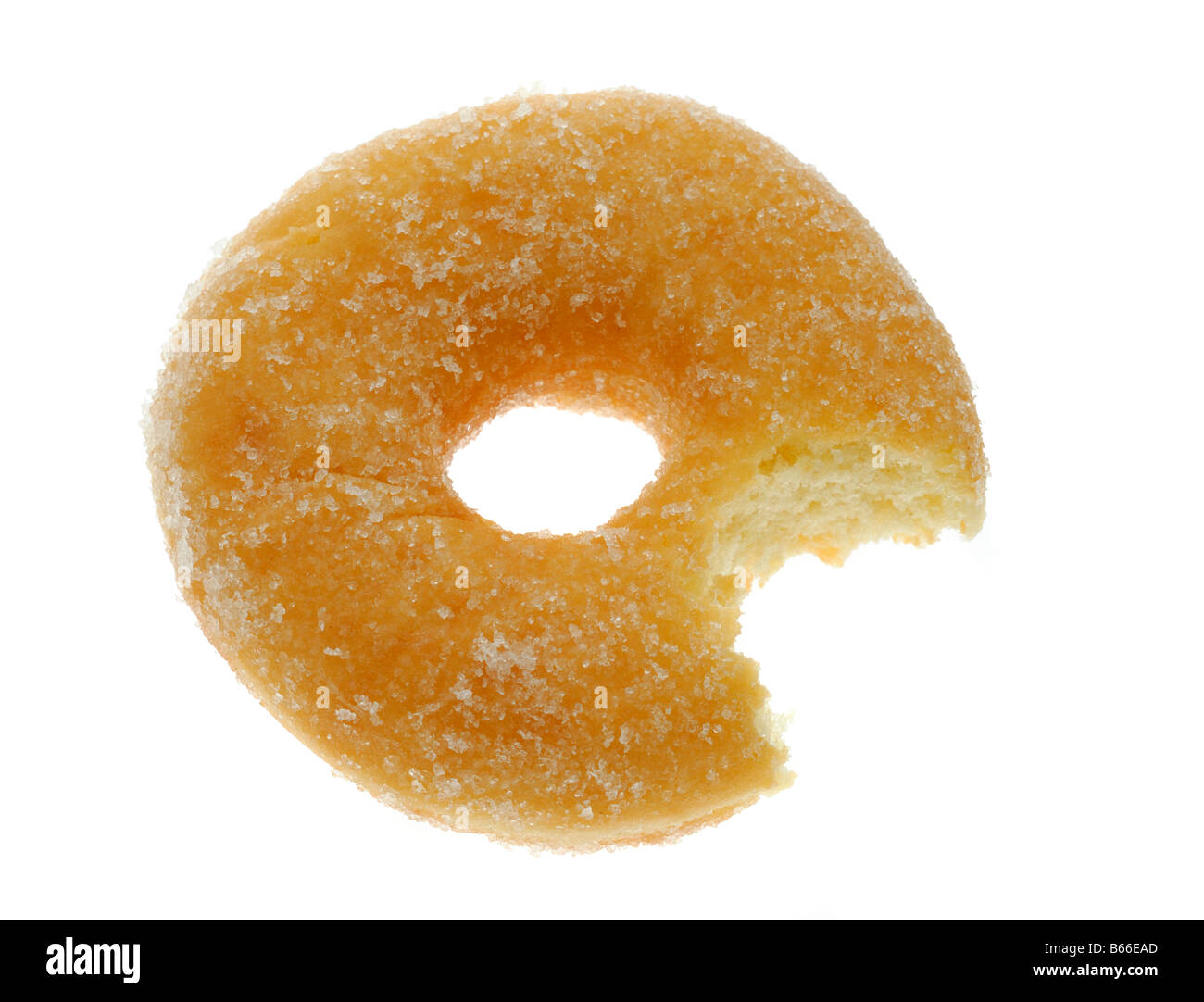 McDonald's Sugar Doughnut with Bite Missing Stock Photo - Alamy