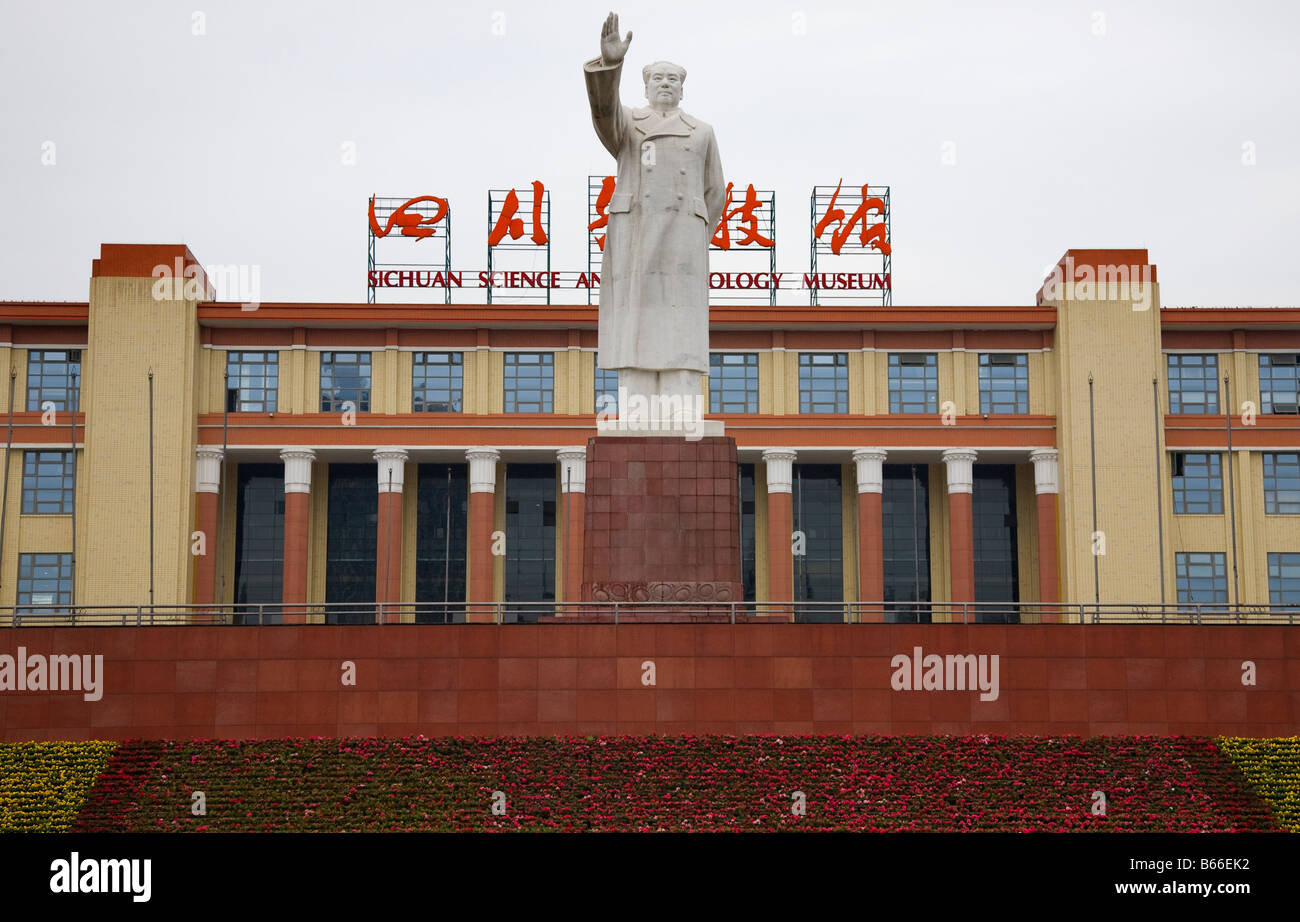 Mao Statue Tianfu Square Chengdu Sichuan China Stock Photo - Alamy