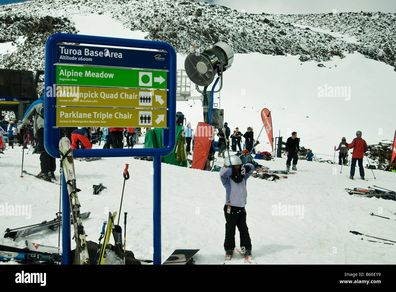 Turoa ski fields, Ruapehu, New Zealand Stock Photo - Alamy