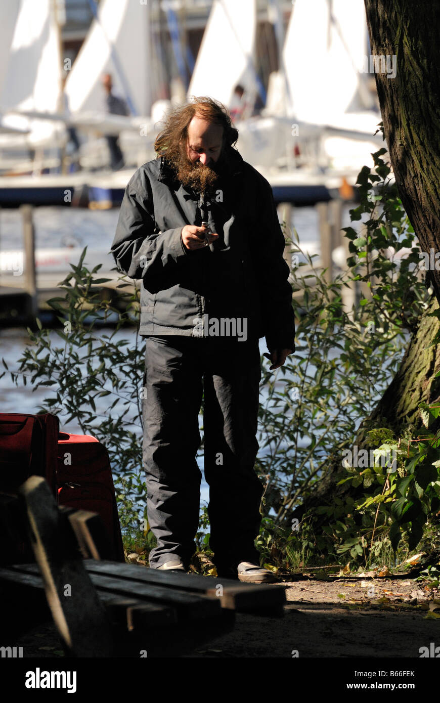 Homeless Hamburg Germany Stock Photo - Alamy
