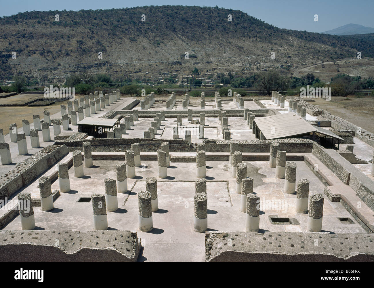 Mexico Tula Quemado Palace Stock Photo - Alamy