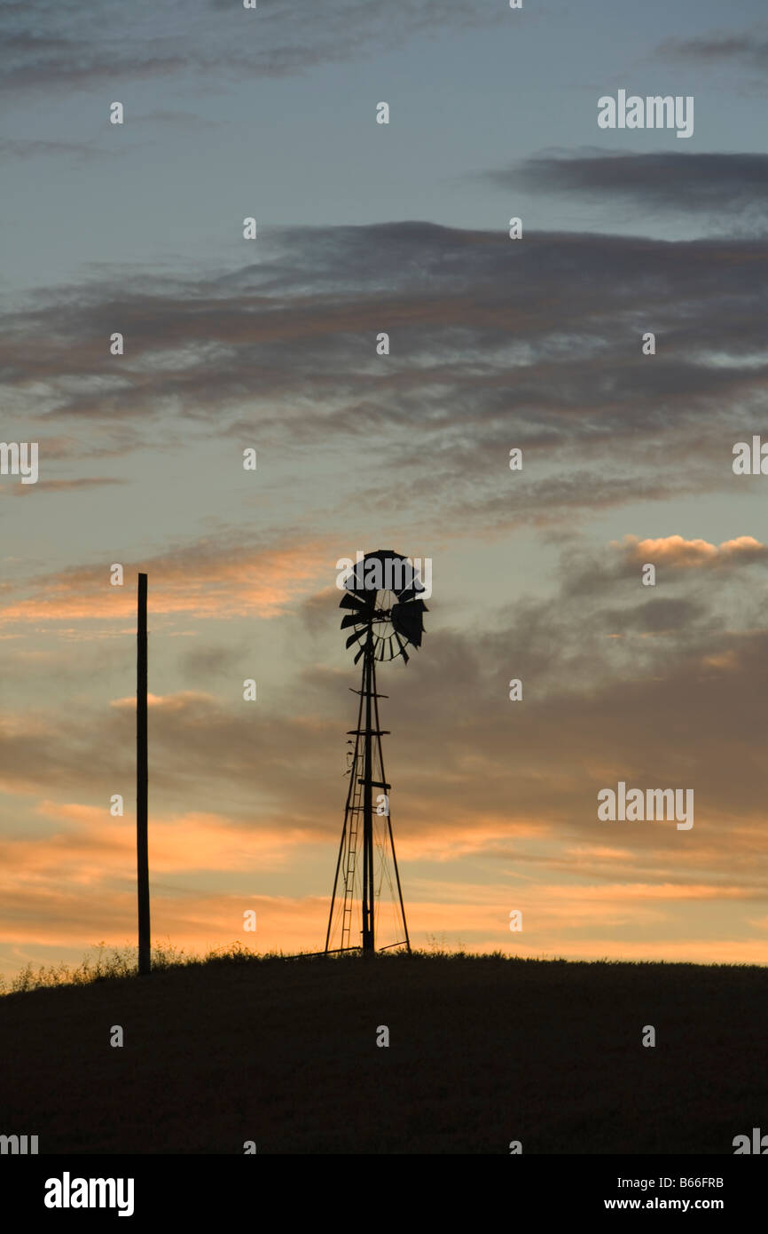 Sunrise with windmill hi-res stock photography and images - Alamy