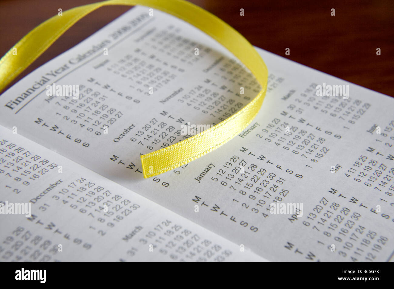 Open page of a financial diary Stock Photo - Alamy