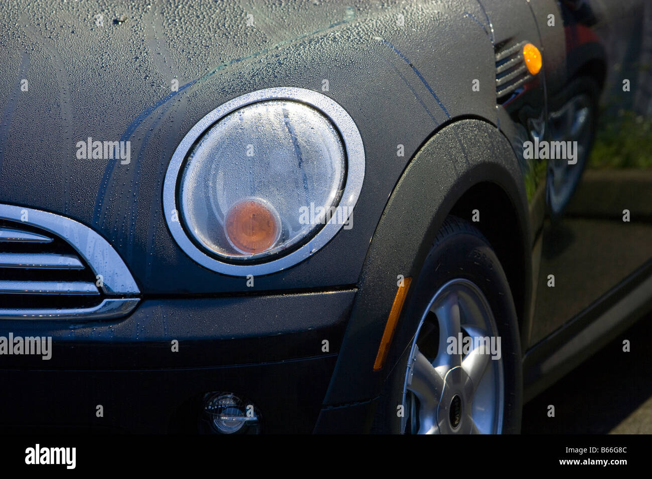 Detail of Mini Cooper car Stock Photo - Alamy