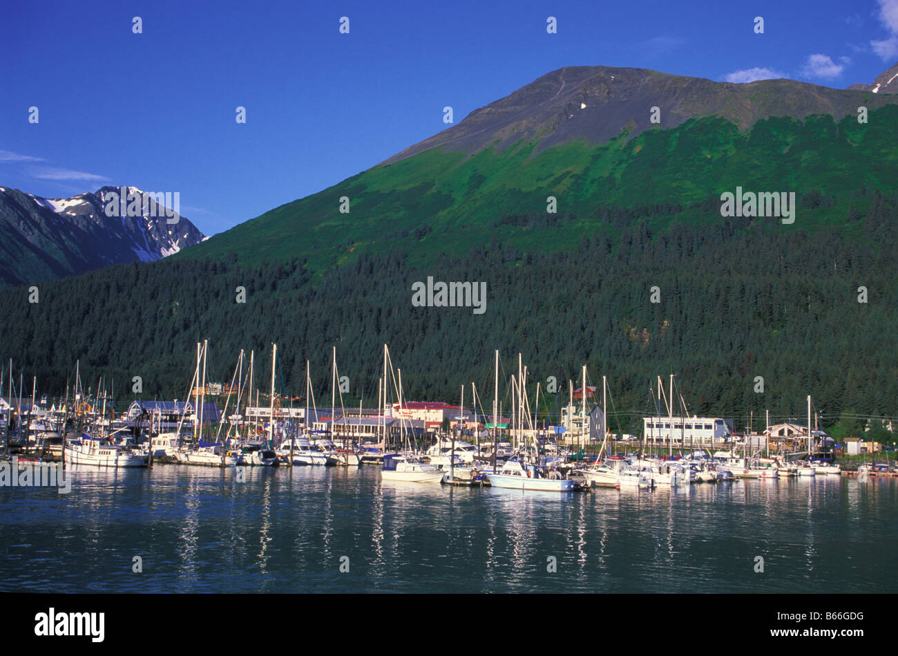 Seward Boat Harbor Seward Alaska Stock Photo - Alamy