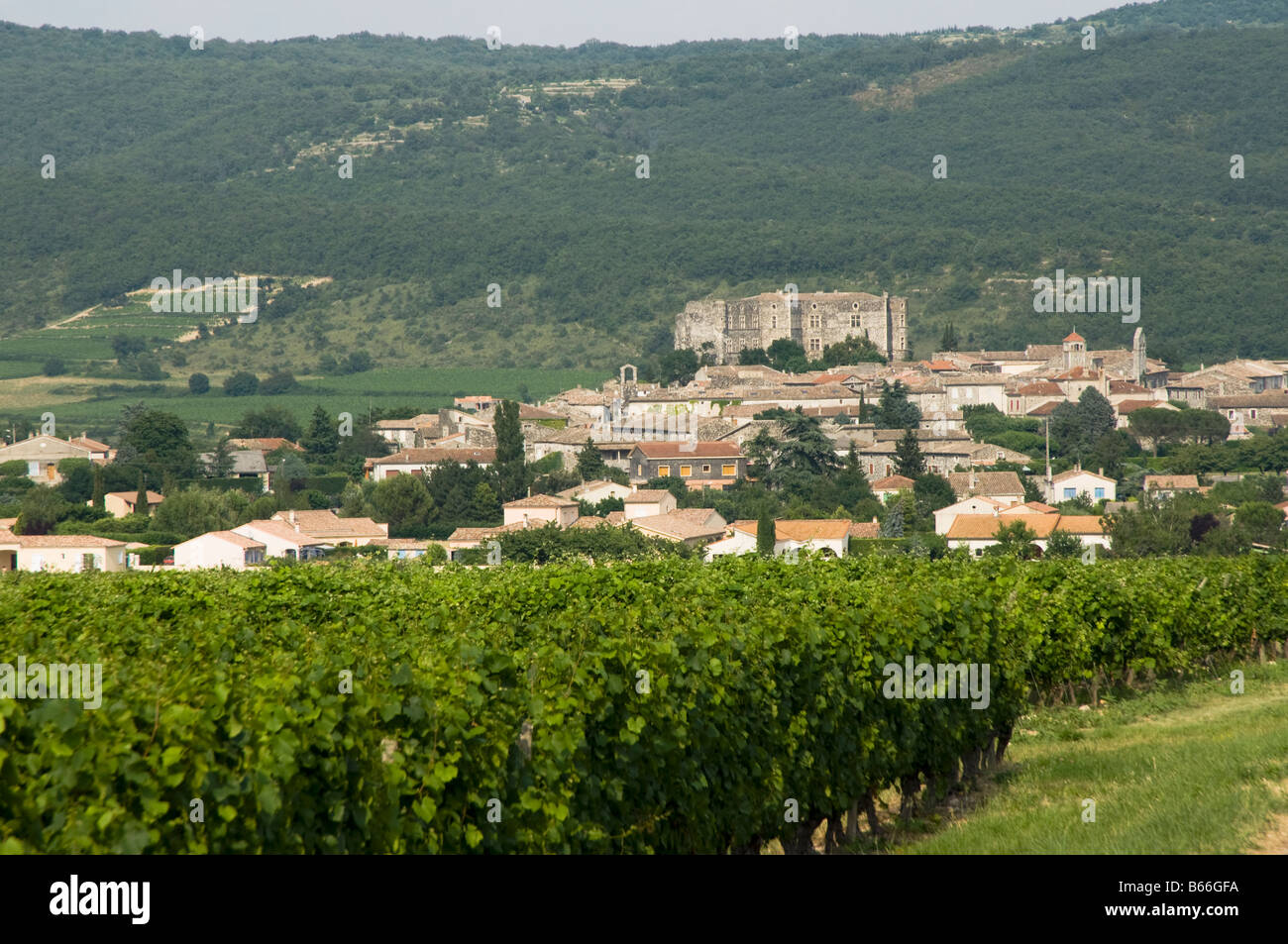 Alba la Romaine village Stock Photo - Alamy