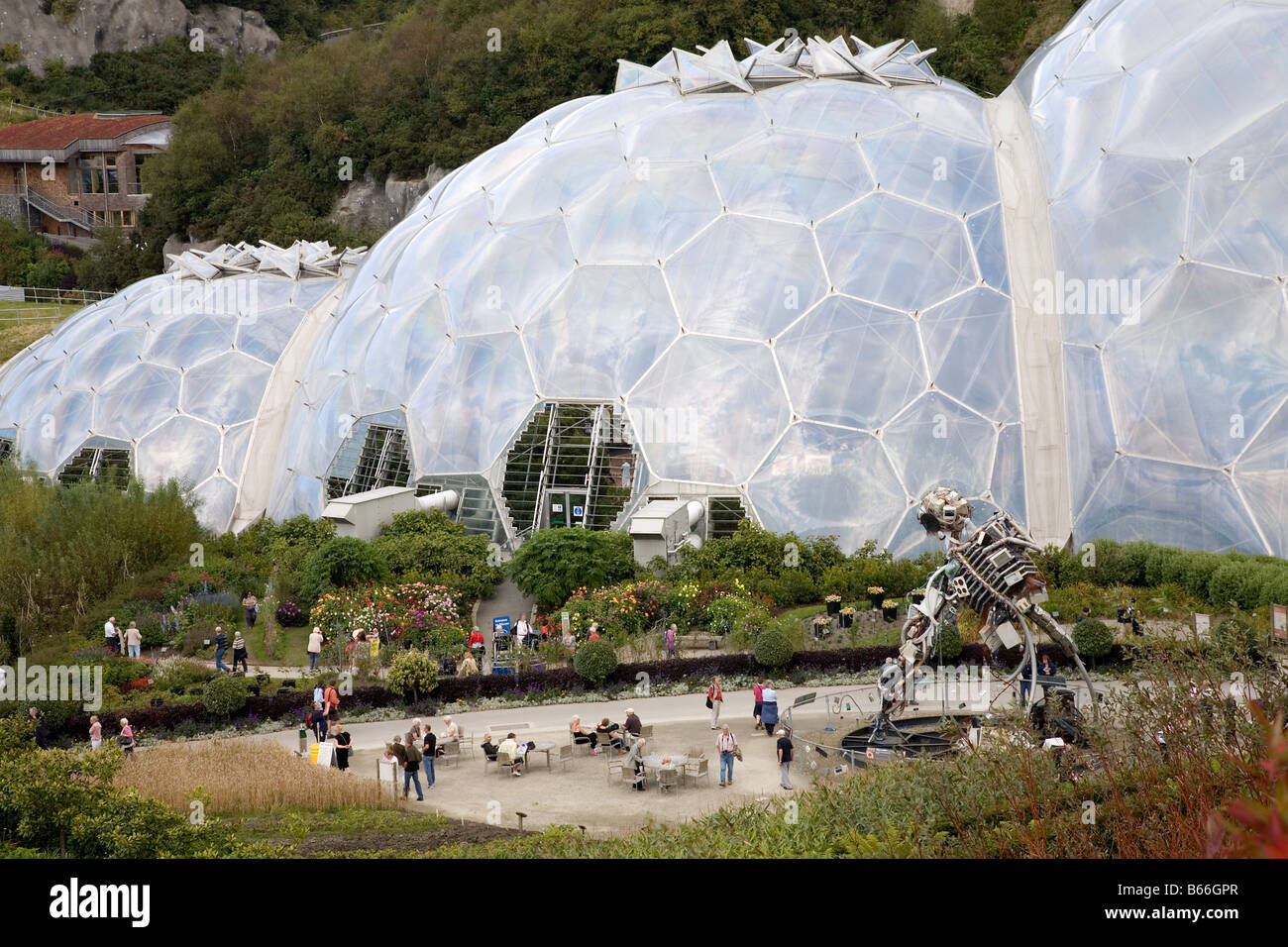 Eden project Biome spheres Cornwall Stock Photo - Alamy
