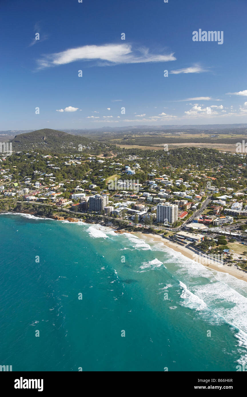 Coolum Beach Sunshine Coast Queensland Australia aerial Stock Photo - Alamy