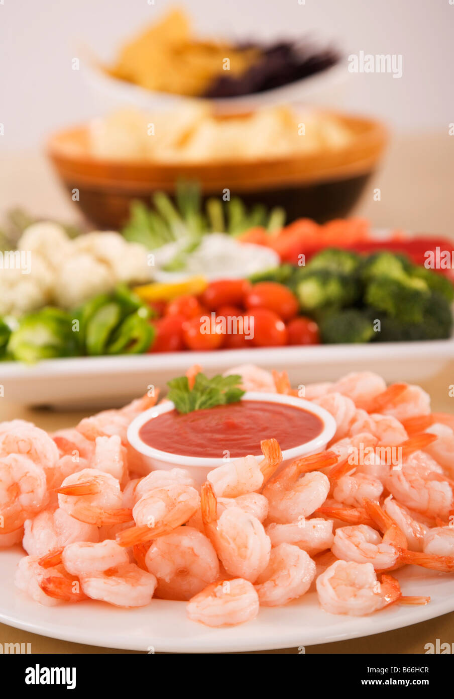 Shrimp on plate Stock Photo - Alamy