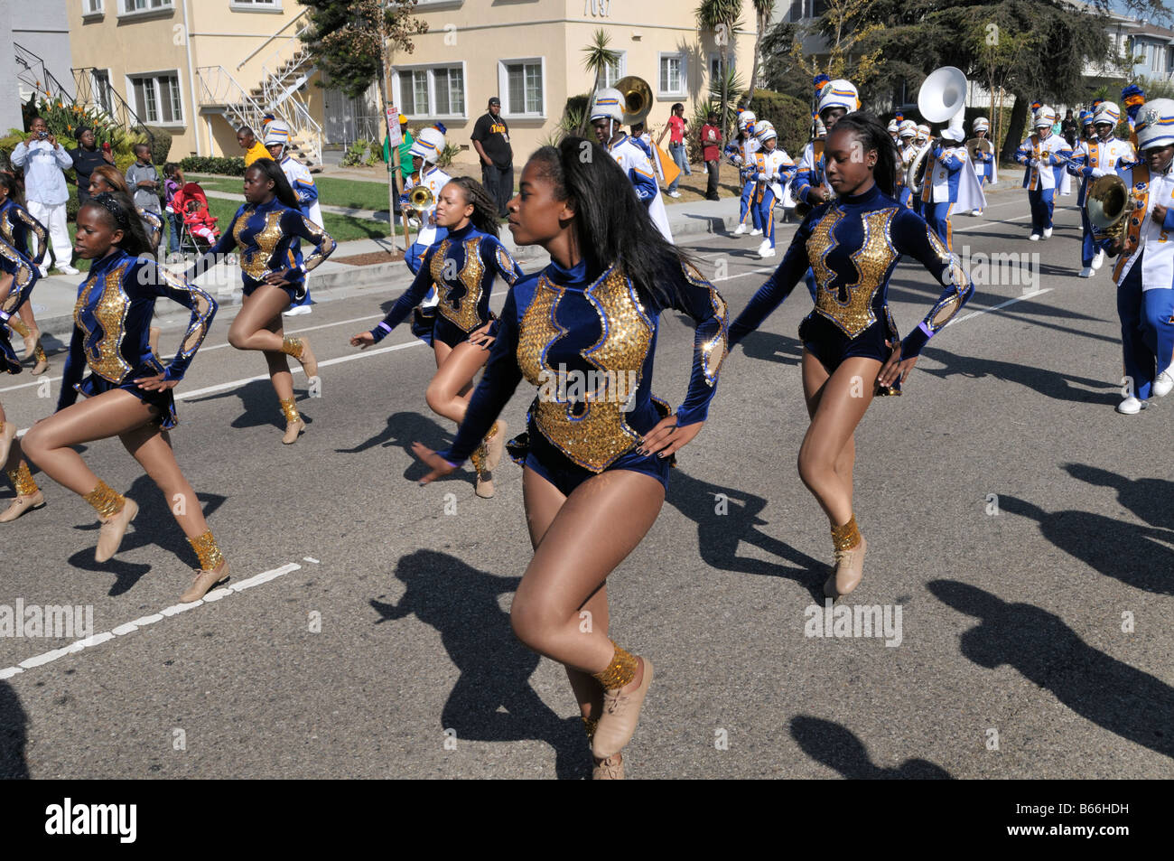 Young female participants in the yearly Caribbean festival parade put ...