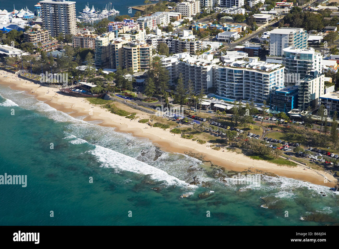 Mooloolaba Beach Mooloolaba Sunshine Coast Queensland Australia aerial ...