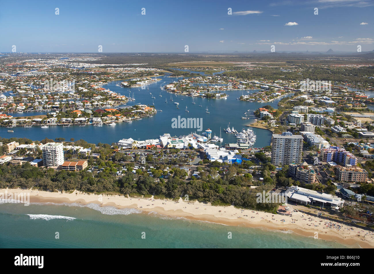 Mooloolaba Beach Mooloolaba Sunshine Coast Queensland Australia aerial ...
