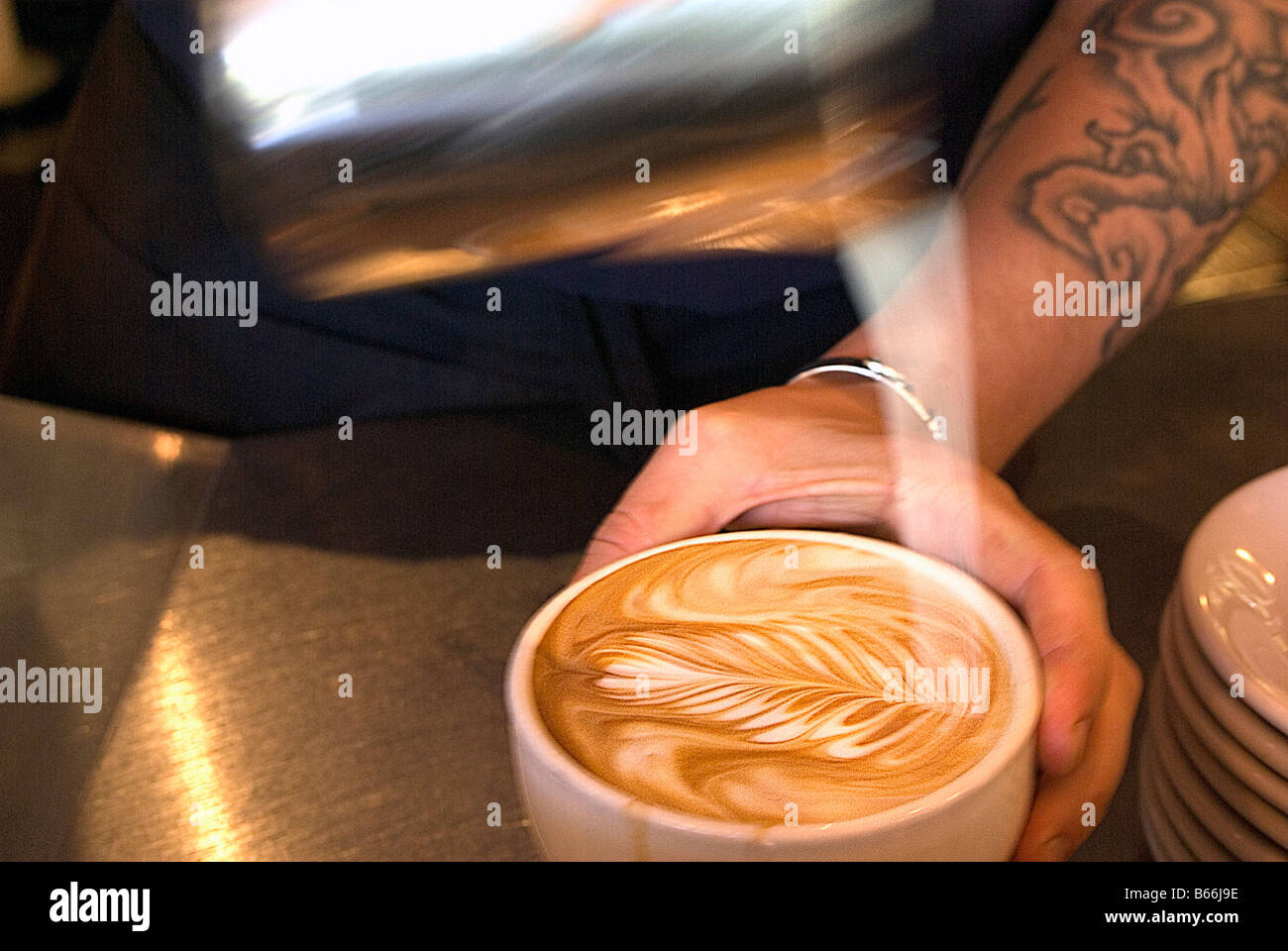 Cup of Espresso, Espresso Vivace Roasteria, Seattle, Washington Stock ...