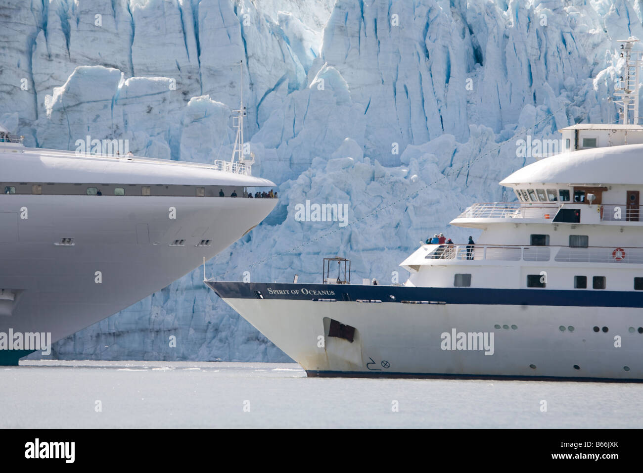 USA Alaska Glacier Bay National Park Cruise ships MV Diamond Princess ...