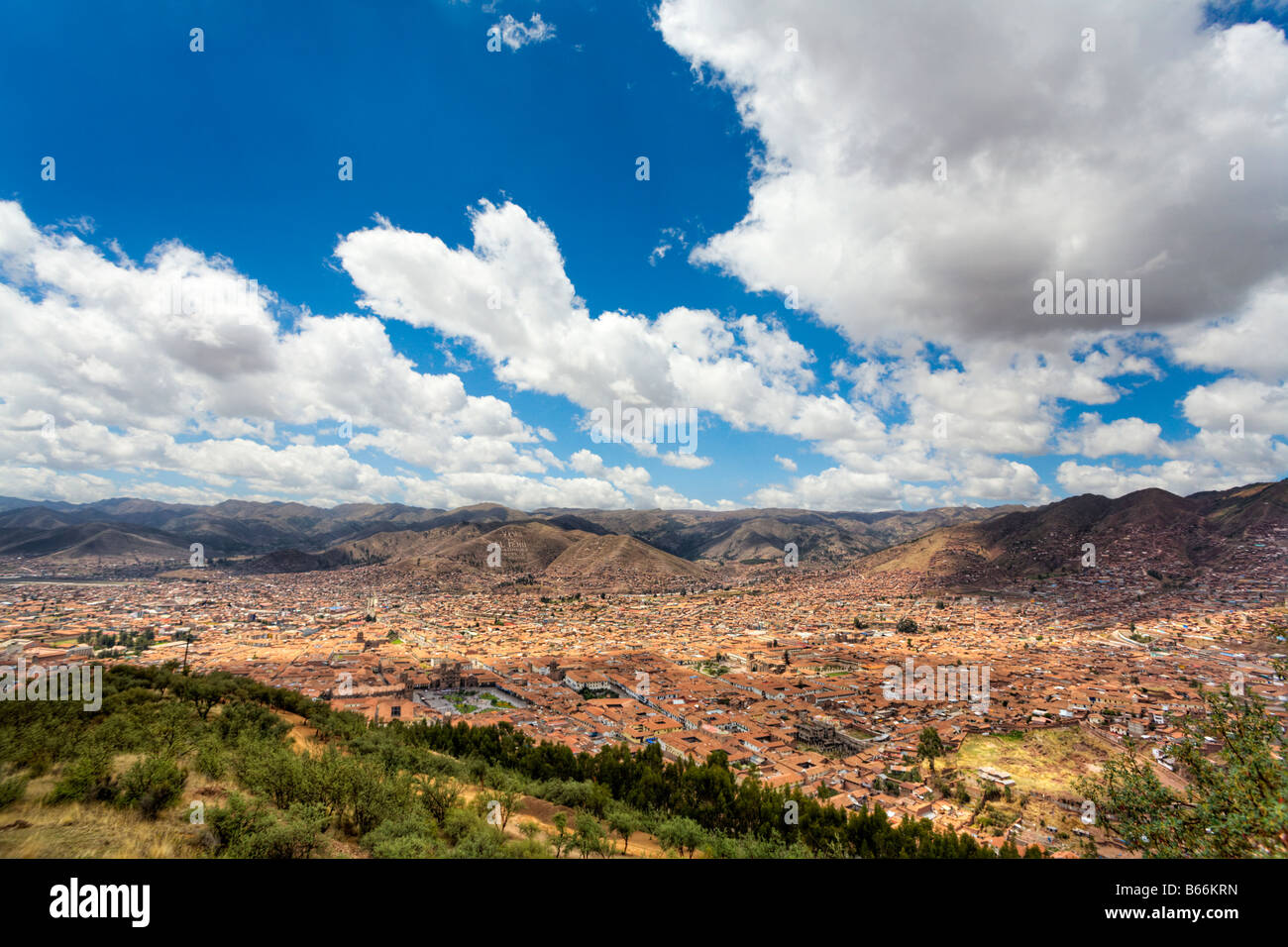 Aerial view cusco from sacsayhuaman hi-res stock photography and images ...