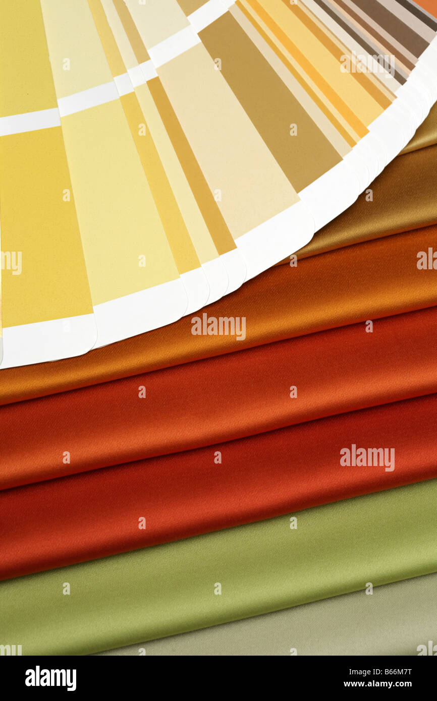 fabric and color card Stock Photo - Alamy