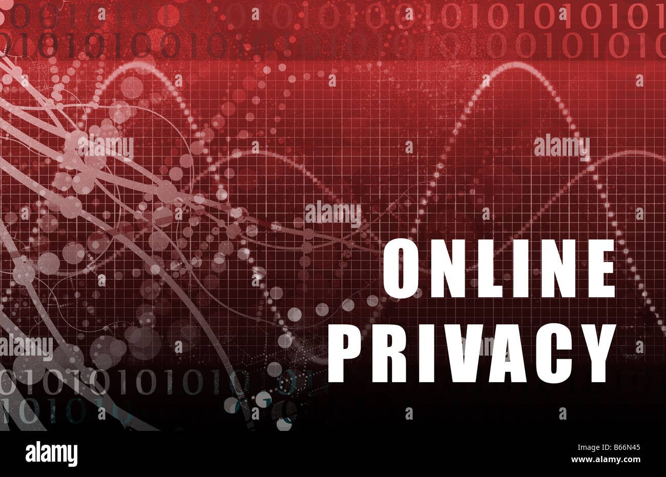 Online Privacy Abstract on a Digital Background Stock Photo - Alamy
