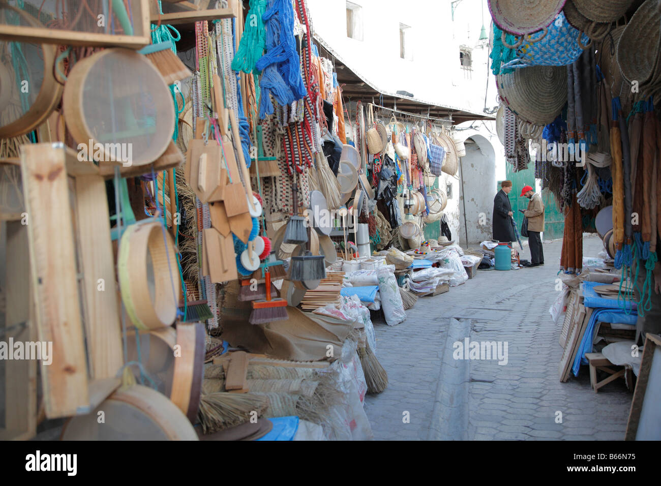 Shops, market, medina, Tetouan, Morocco Stock Photo - Alamy