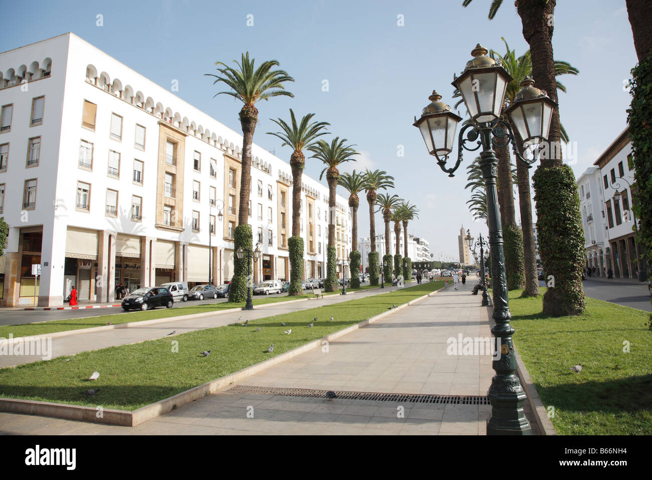 Avenue Mahammed V, Ville Nouvelle , Rabat, Morocco Stock Photo - Alamy