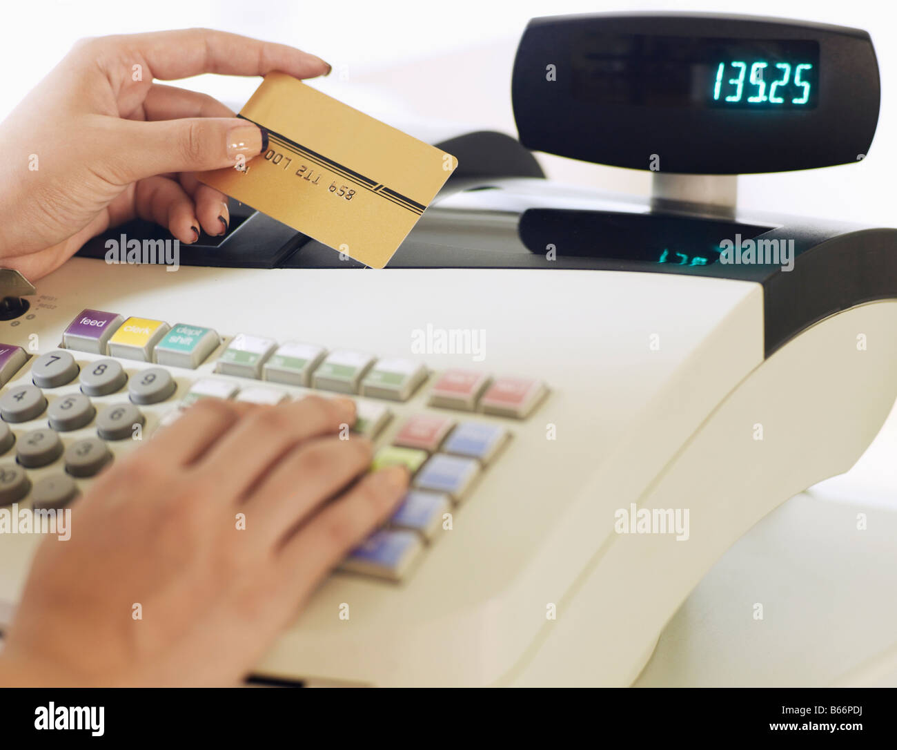 Young Woman Making Payment Stock Photo - Alamy