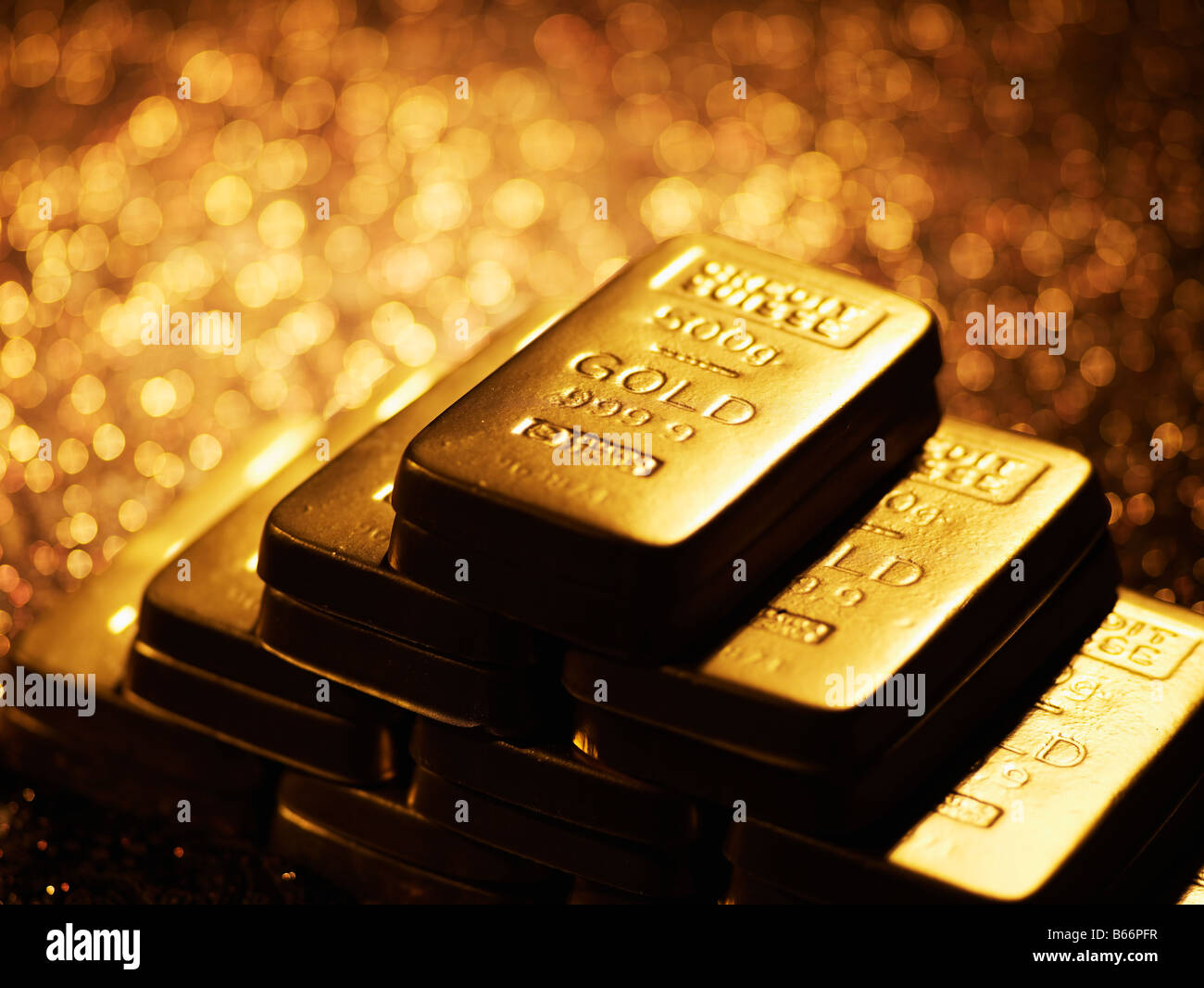 Stack of Gold Bars Stock Photo - Alamy