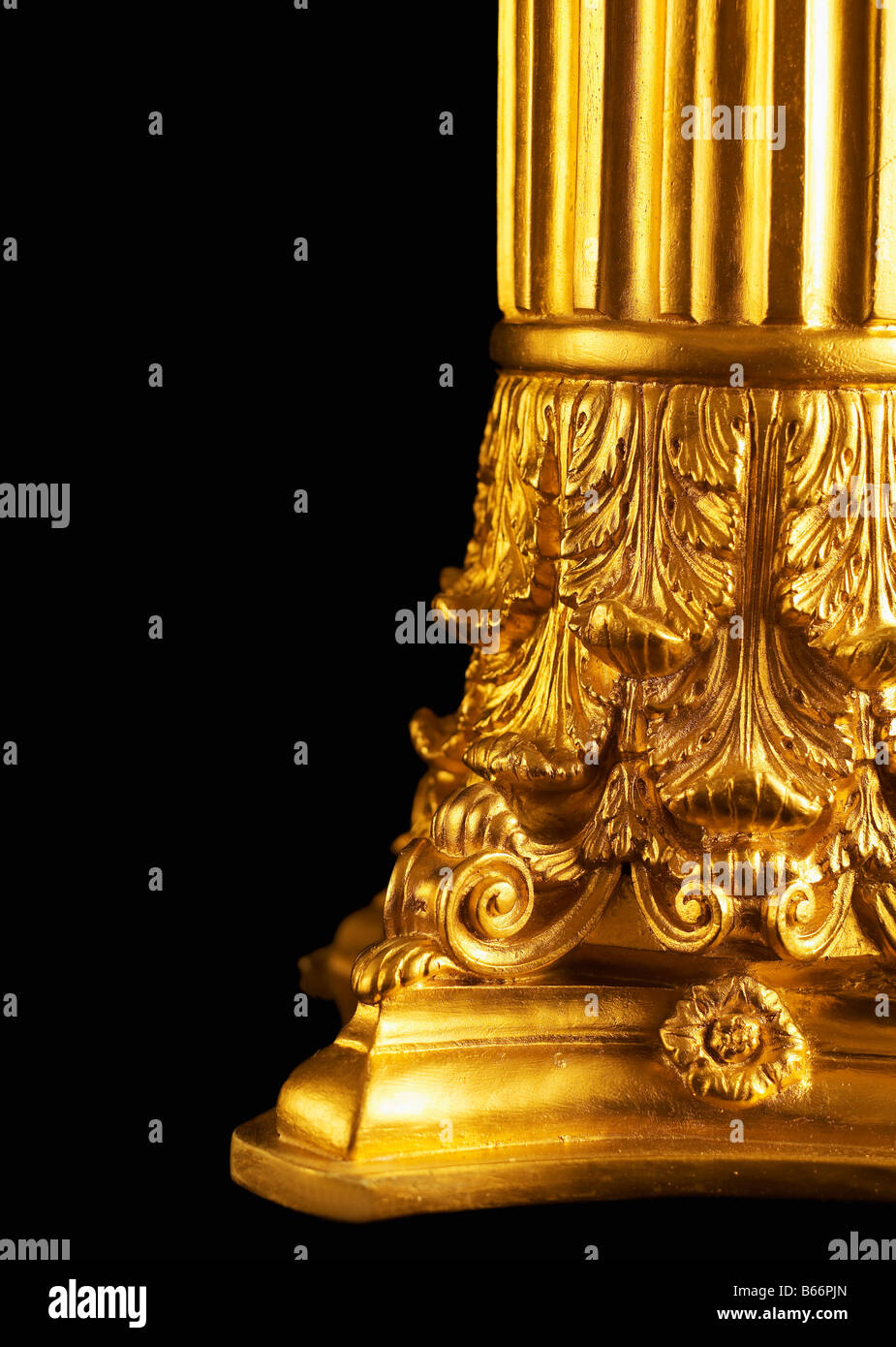Close-Up of Golden Pillar Stock Photo - Alamy