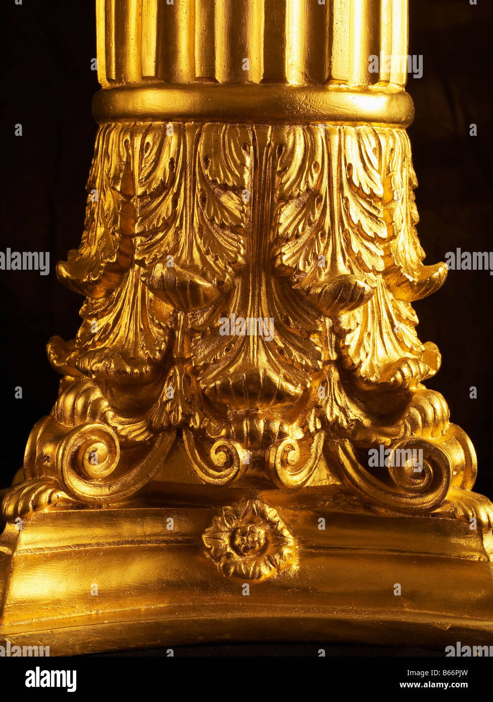 Close-Up of Golden Pillar Stock Photo - Alamy