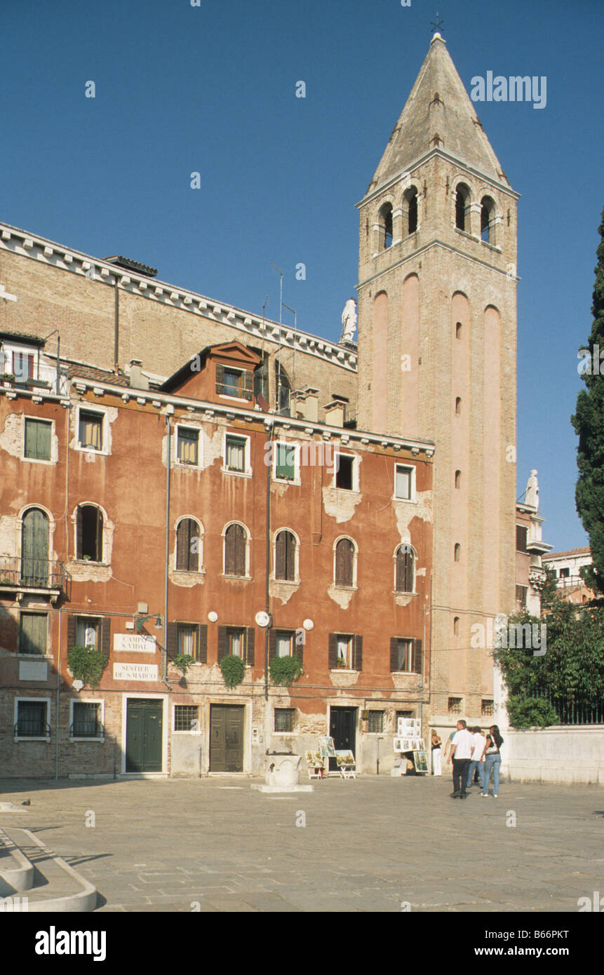 Venice, Church of San Vitale and Campo San Vidal Stock Photo - Alamy