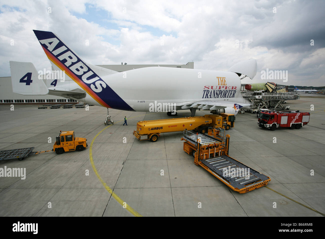 DEU, Germany : Airbus plant Hamburg-Finkenwerder, cargo plane Beluga ...