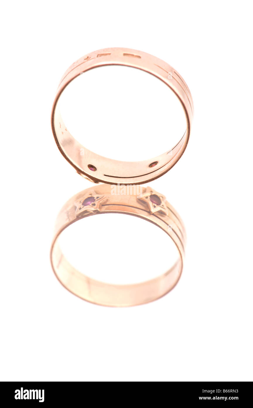 Golden jewel ring Cut Out Stock Images & Pictures - Alamy
