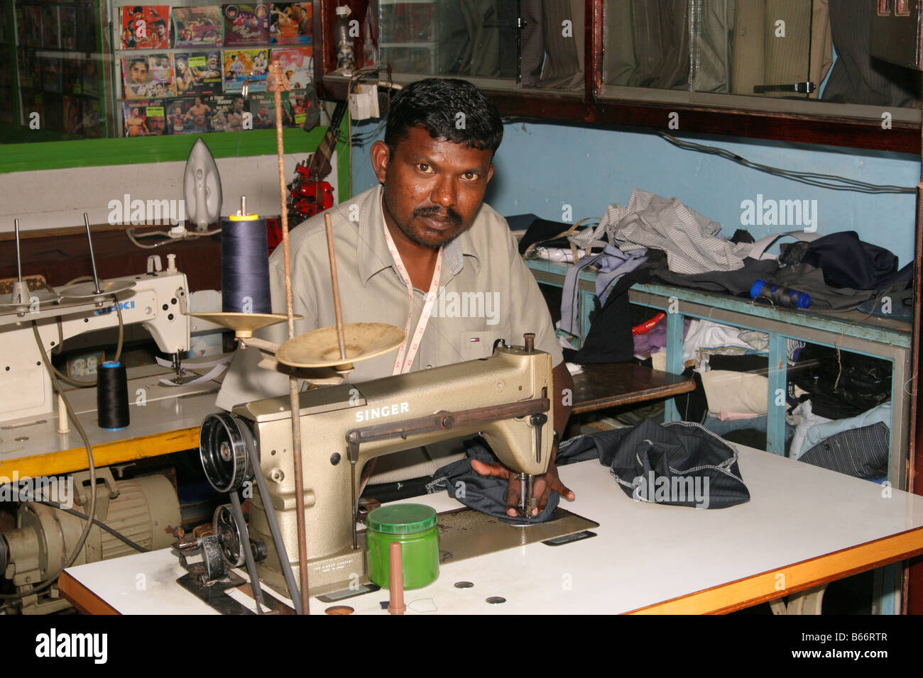 Small village tailor, Ragala, Sri Lanka Stock Photo - Alamy