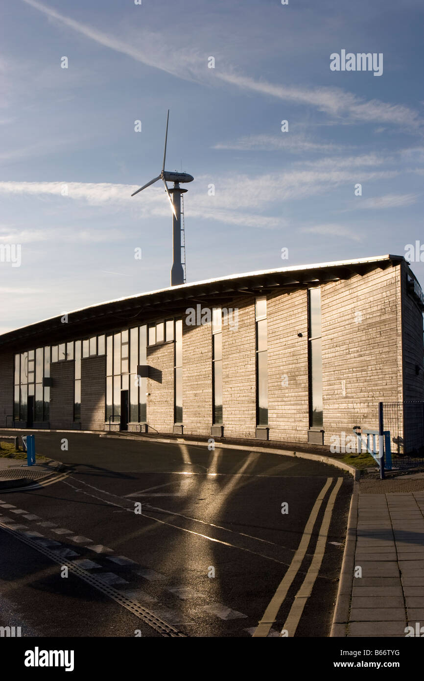 Wind Turbine and Building at the Southport Eco-Centre, Southport ...