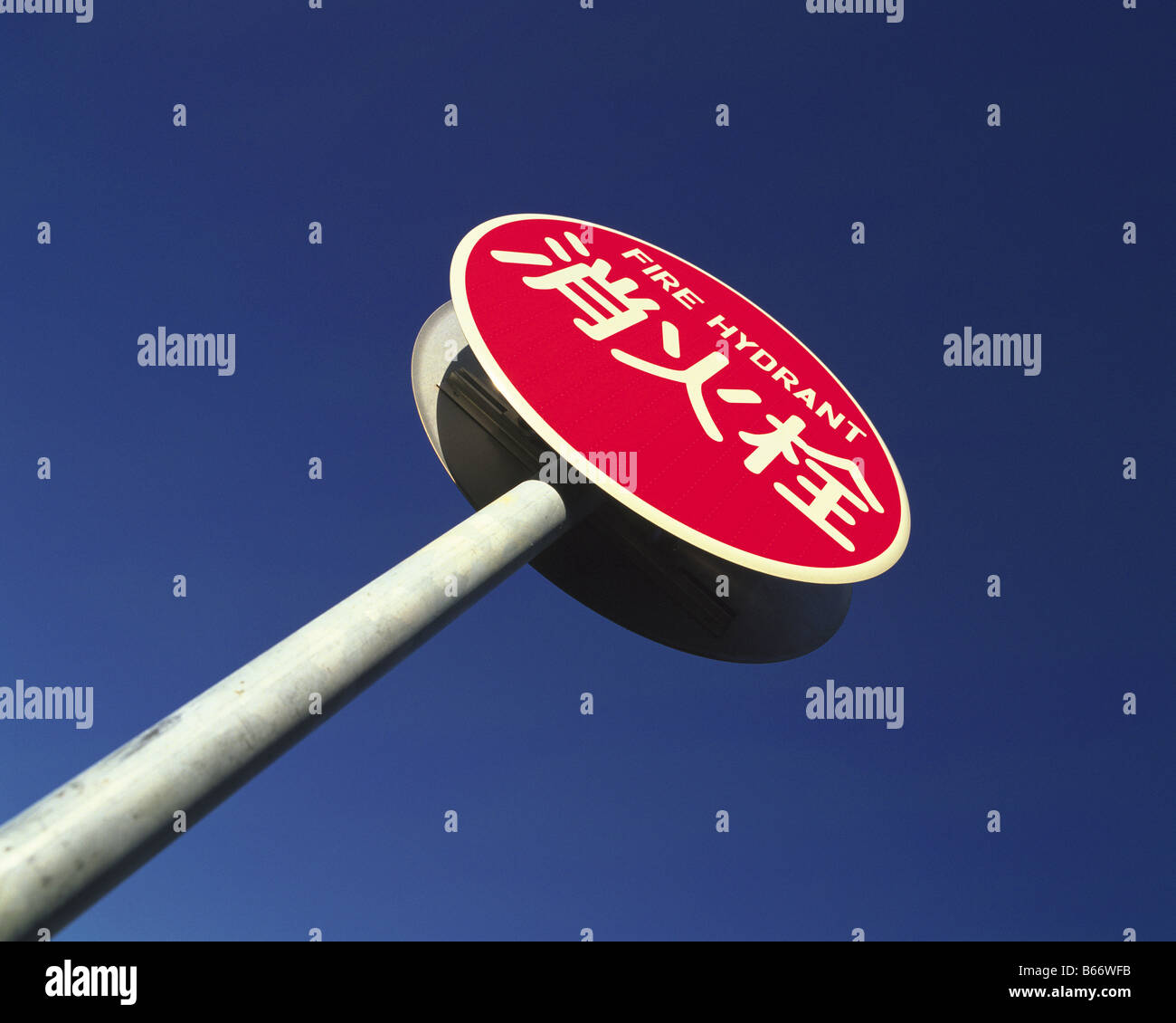 Sign of Fire Hydrant Stock Photo - Alamy