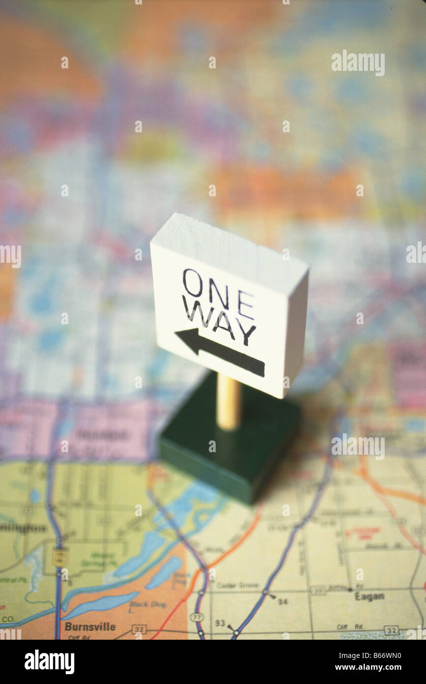Toy Sign on Map Stock Photo - Alamy