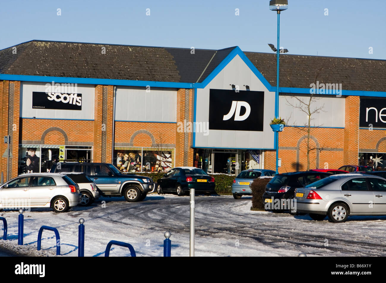Scotts fashion retail park out of town shopping Stock Photo - Alamy