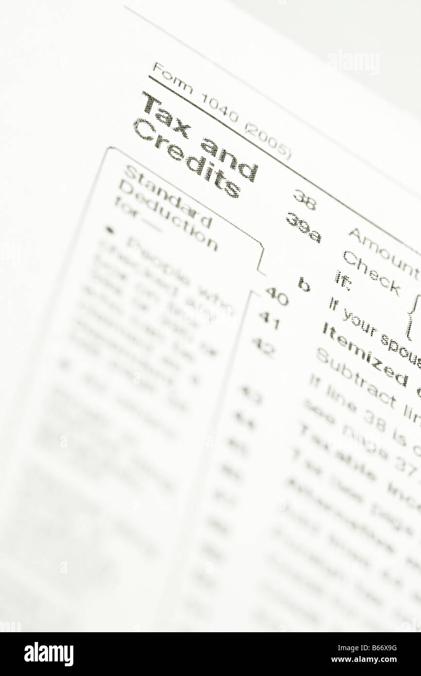 Tax forms hi-res stock photography and images - Alamy