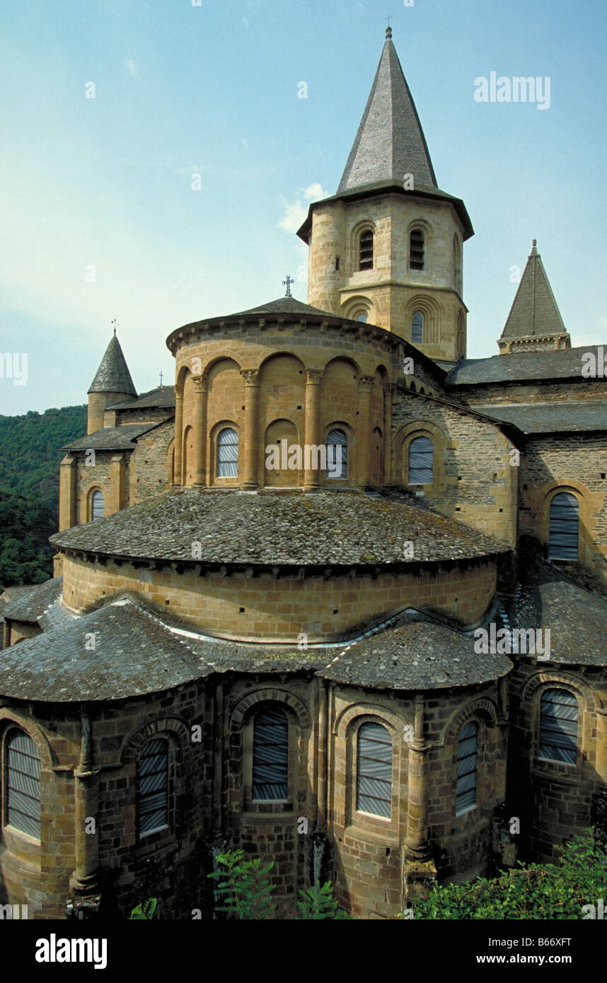 Elk139 1986 France Midi Conques St Foy Church 12th century Stock Photo ...