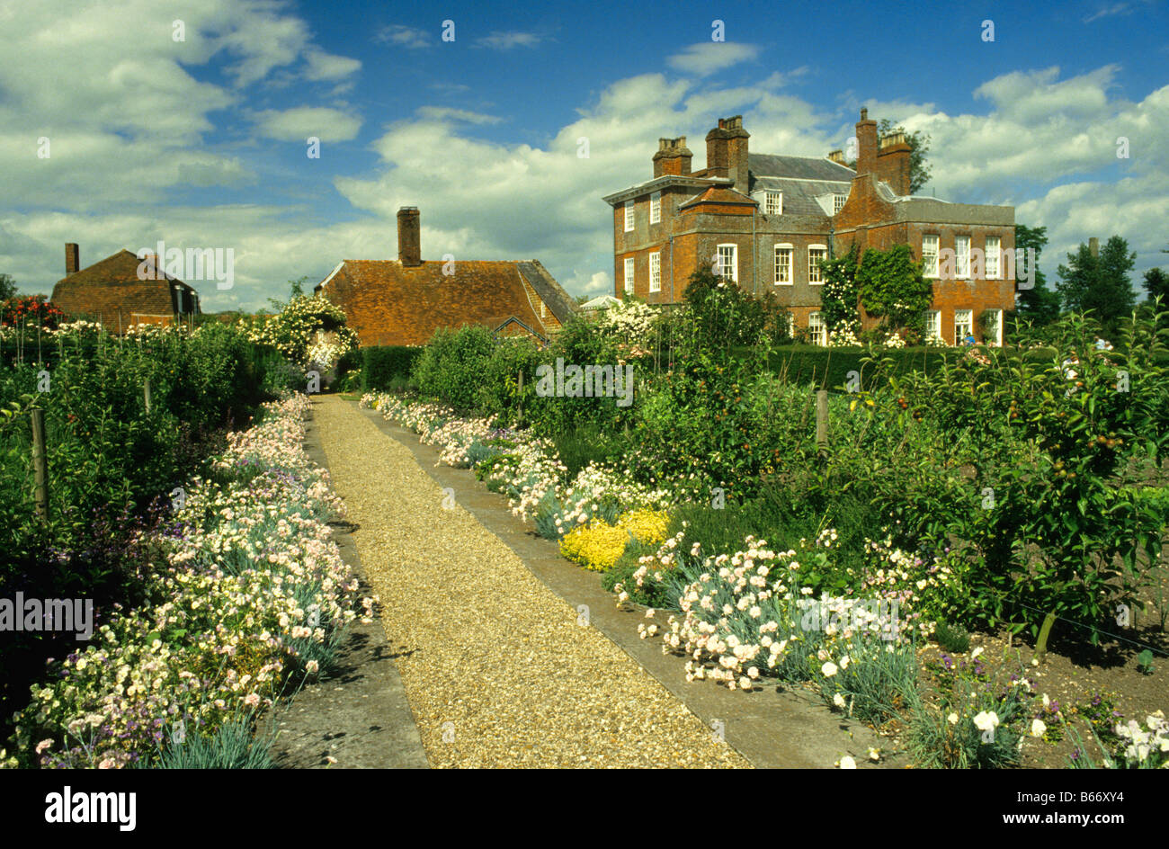 Lockeridge House (early 18th century) and gardens, Wiltshire, UK Stock ...