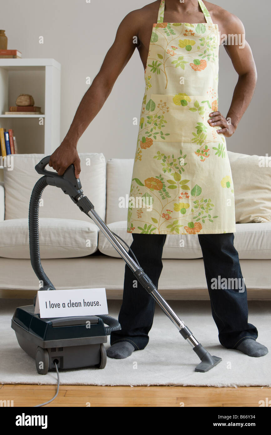 Man Cleaning House Black High Resolution Stock Photography and Images - Alamy