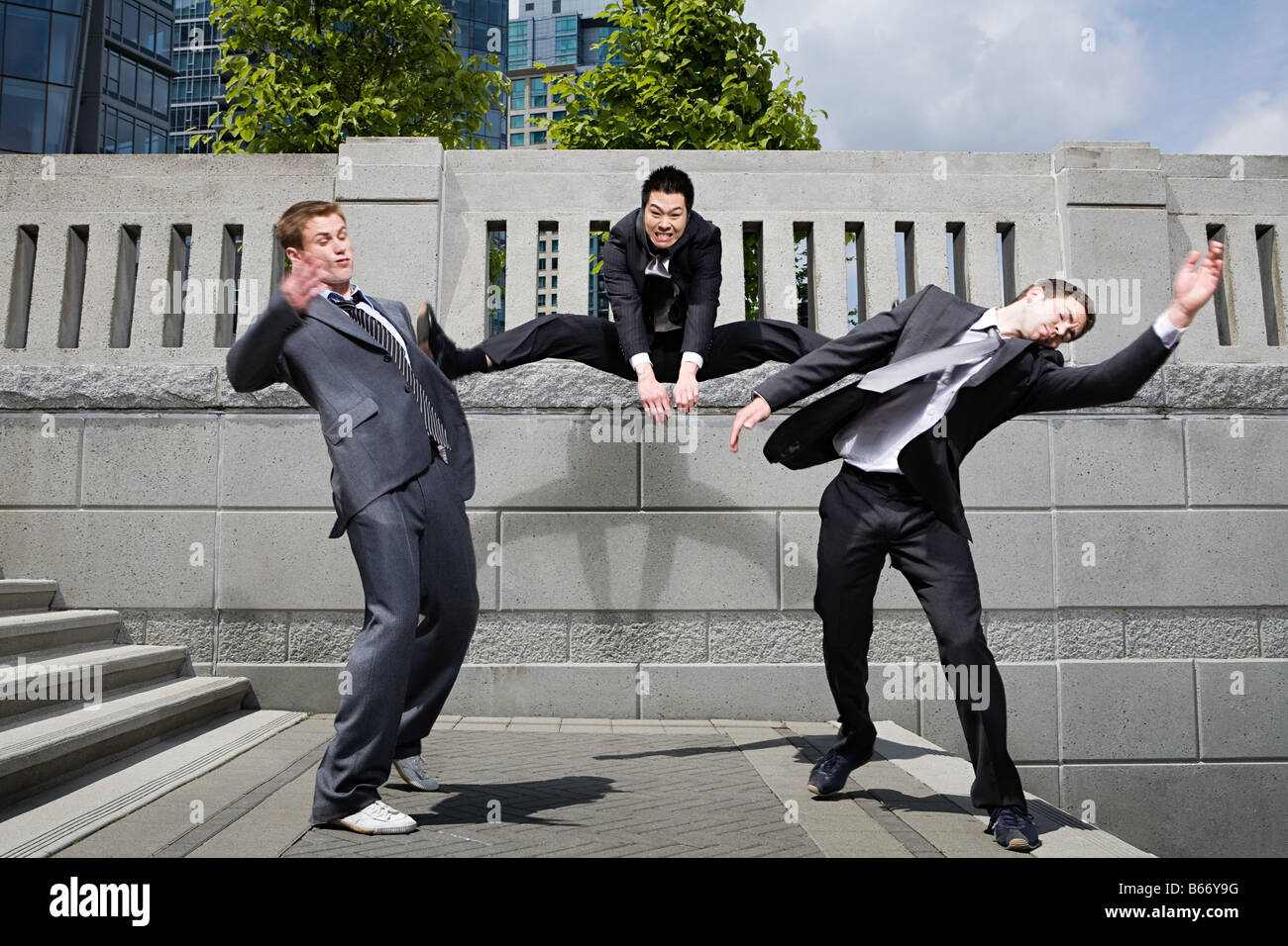 Businessman fighting group men hi-res stock photography and images - Alamy