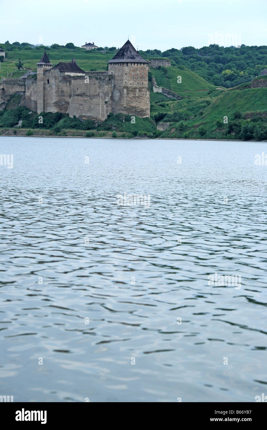 Walls and towers of Khotyn fortress (1325-1460), medieval castle ...