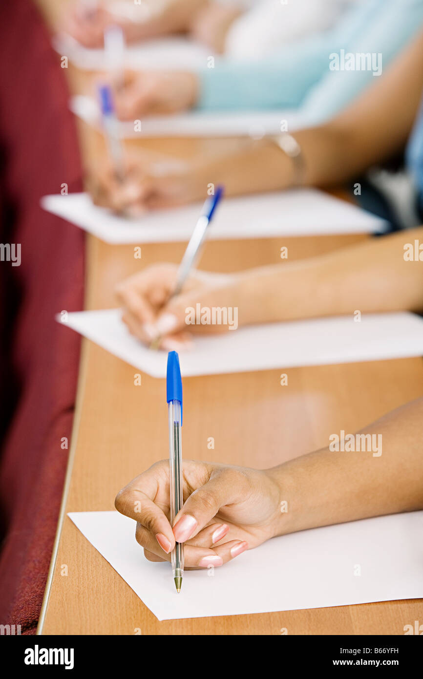 Students taking notes Stock Photo - Alamy