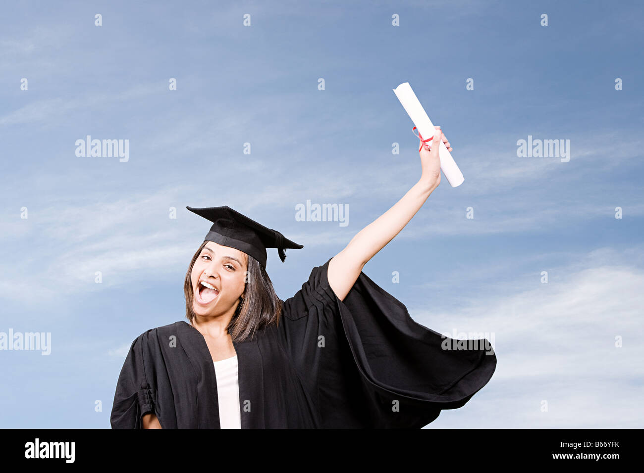 Young woman graduating Stock Photo - Alamy