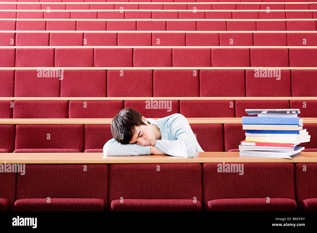 College Student Sleeping In Lecture High Resolution Stock Photography ...